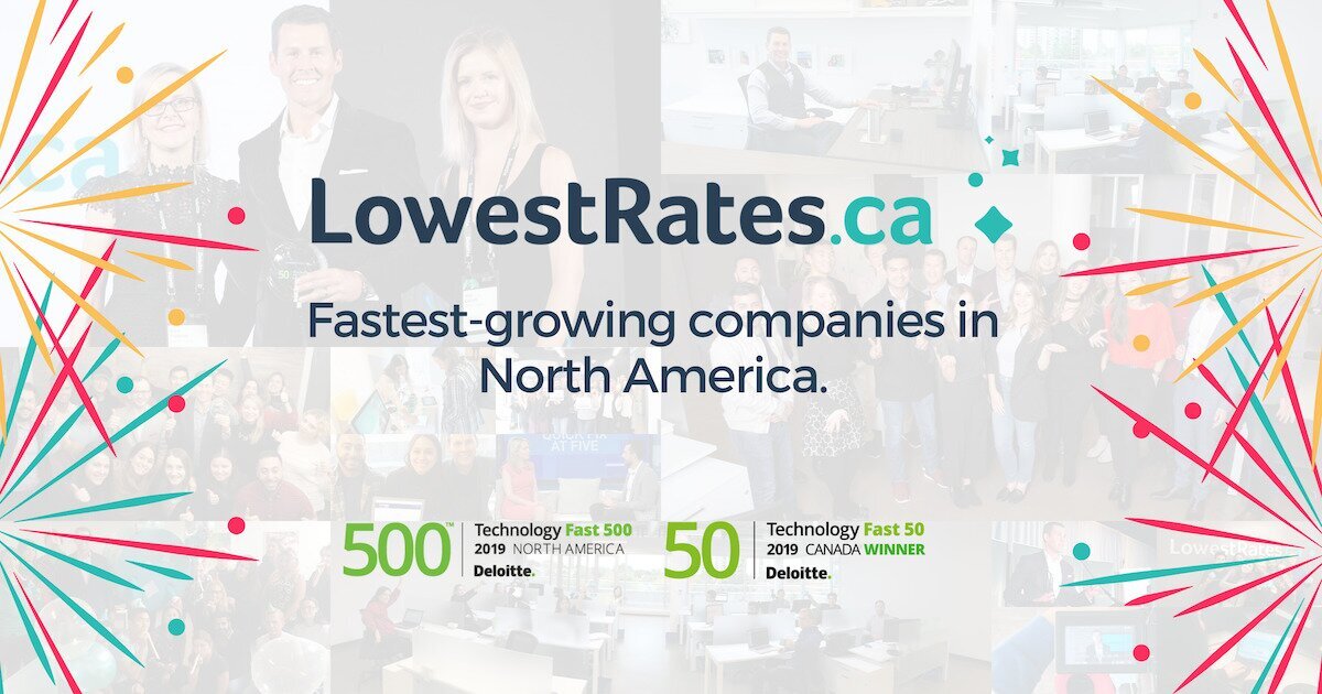 LowestRates.ca makes Deloitte Fast 50 and Fast 500 | LowestRates.ca